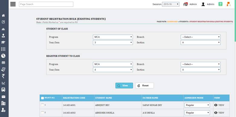 c. Once thesefilters are selected, click on the “View” button to view ...